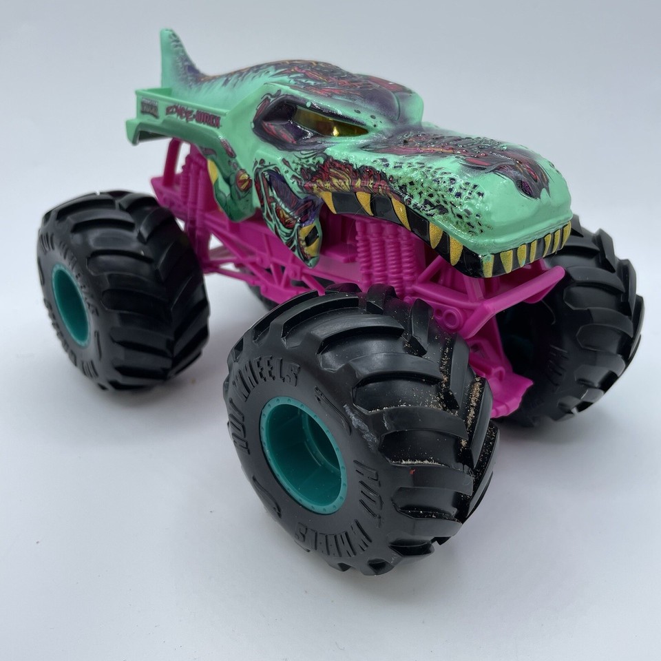 Hot Wheels Zombie Wrex Dinosaur Giant Size 1/24 Monster Truck Mattel ...