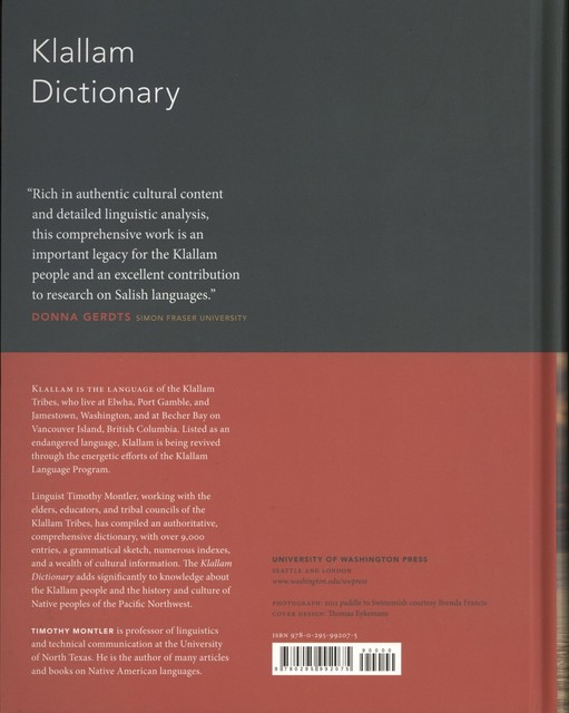 Klallam Dictionary by Timothy Montler (2012, Hardcover) for sale online ...
