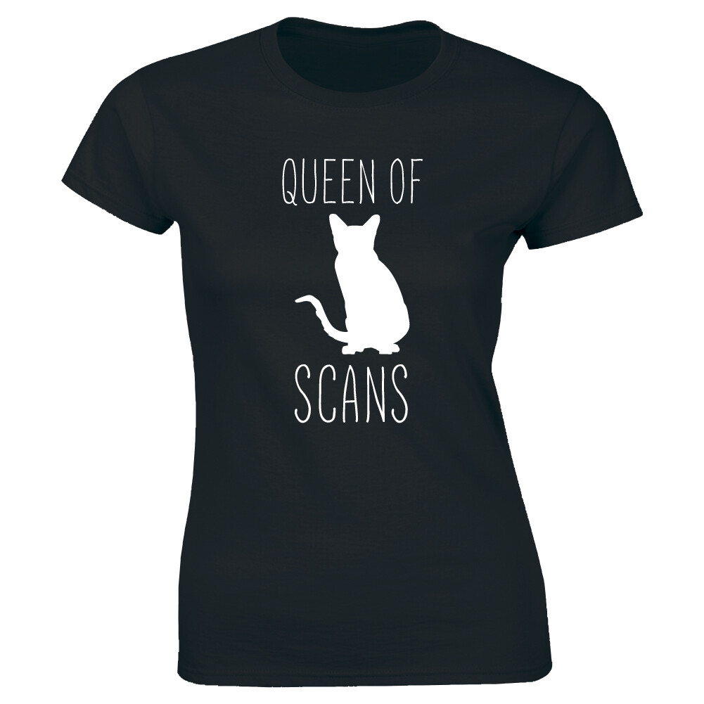 Queen of Cat Scans Women's T-Shirt Cat Lover Funny Medical CT Scan Tee ...