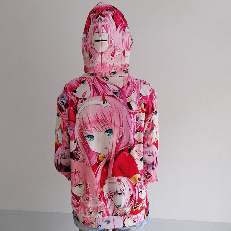 DARLING Anime In The FRANXX ZERO TWO Coat Unisex Jaet Hoodie Sweatshirt ...