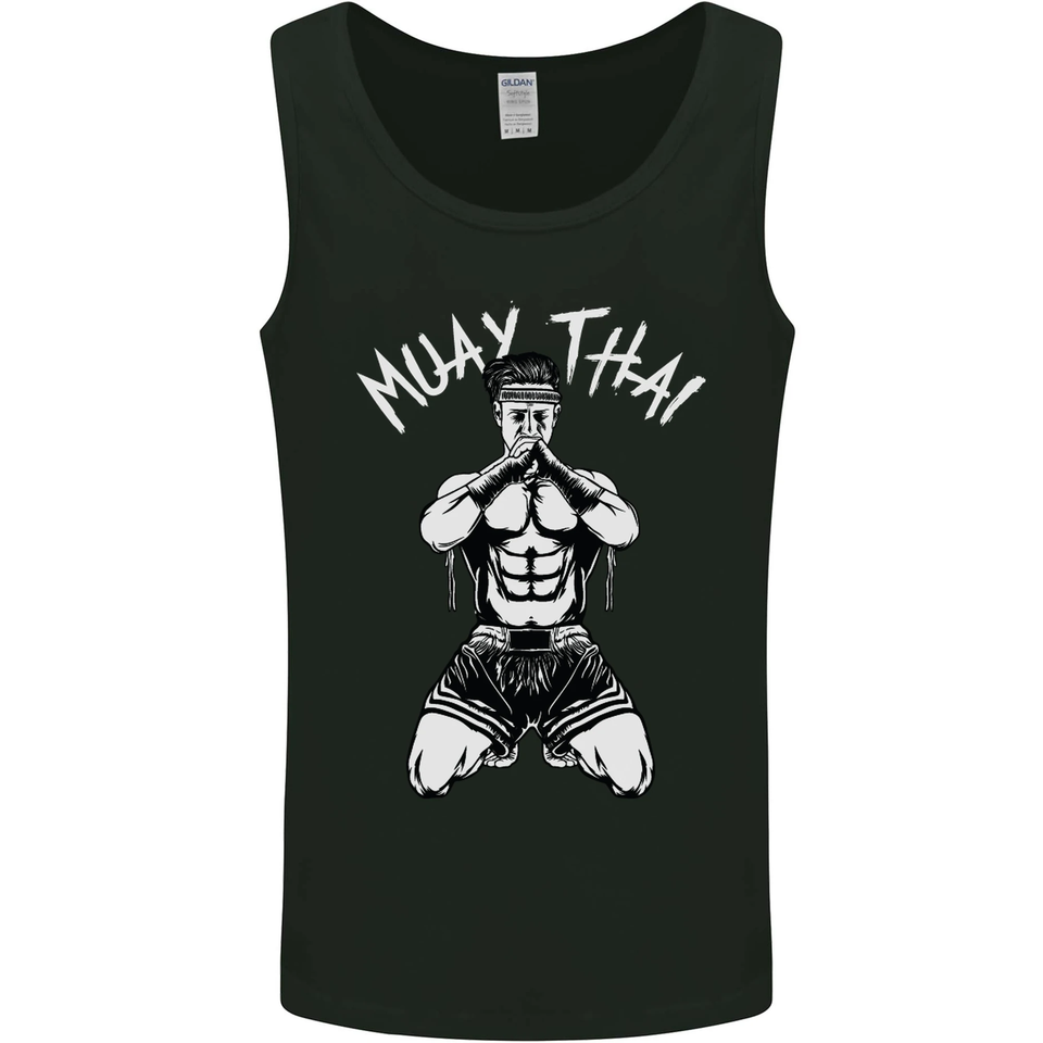 Muay Thai Fighter Mixed Martial Arts MMA Mens Vest Tank Top | eBay