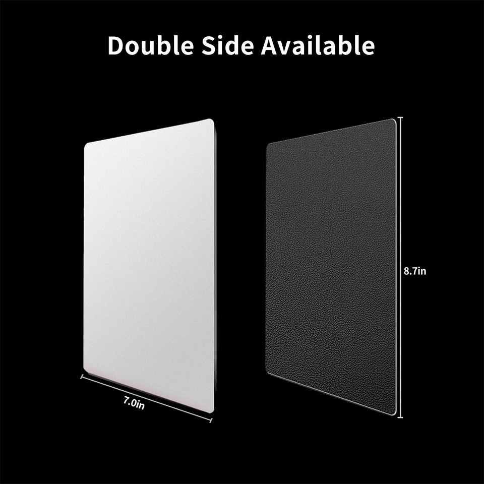 Aluminum Metal Mouse Pad Mat Smooth Magic Ultra Thin Double Side Mouse ...