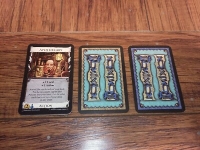 Reo Grande Games Dominion 10 Apothecary cards + purple card Very Nice ...