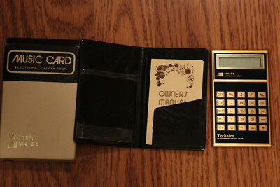 Music Card Electronic Calculator Technico MK 65 | eBay