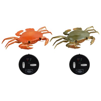 USB Rechargeable Creative RC Electric Crab Toy Simulation Flashlight ...