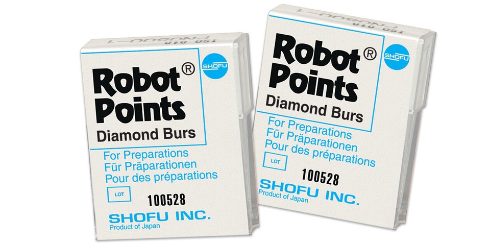 Dental Robot Points - 9.0mm Diamond Bur 450K PRM by Shofu #0875F-1 | eBay