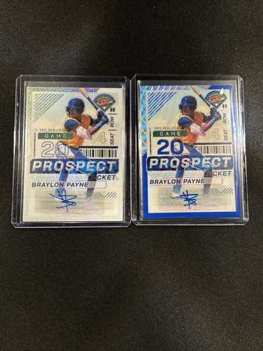 2024 Panini Prospect Edition BRAYLON PAYNE MOJO PRIZM AUTO /25 & /75 ...