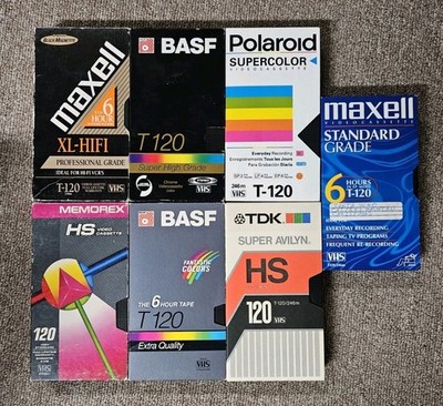 Lot of 7 Random VHS Tapes Used 1990s 2000s | eBay
