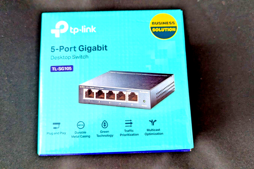 TP-Link TL-SG105 5 Port Gigabit Ethernet Switch - Desktop Network Hub Plug&Play 845973021146| eBay
