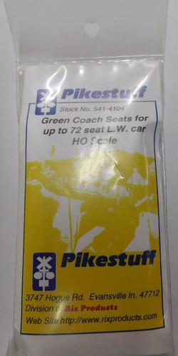 Pikestuff 541-4104 HO Green Coach Seats For Up To 72 Seat L.W. Car ...