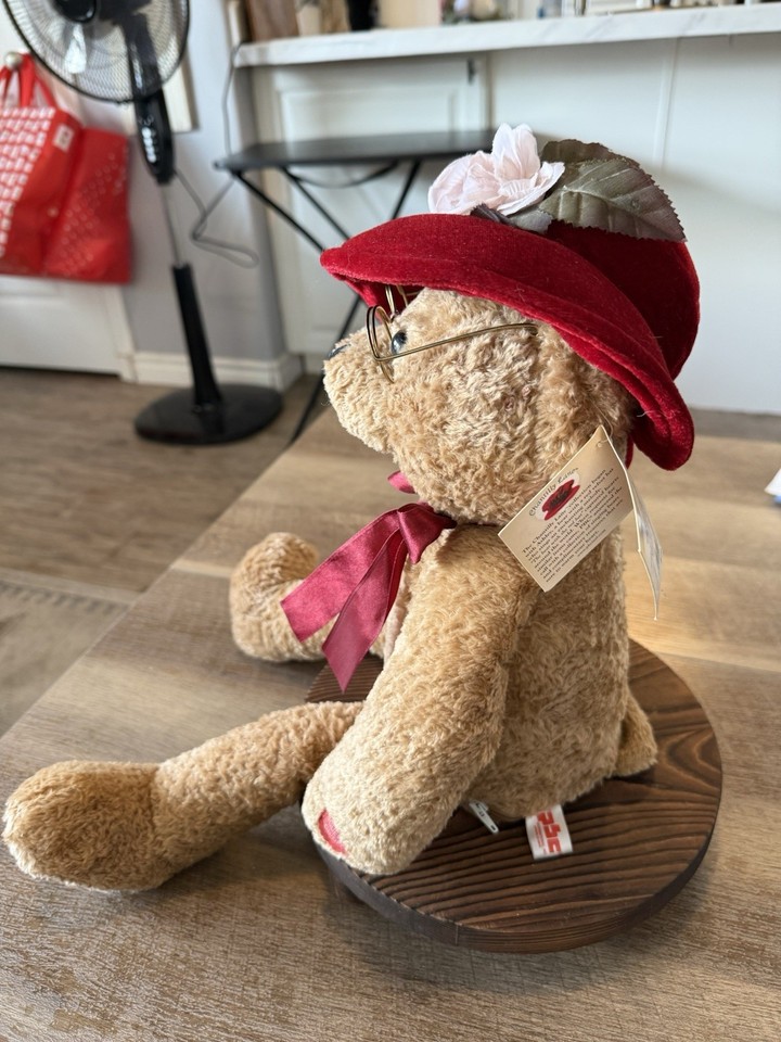 Chantilly Lane RRRE!!! Singing Bear With Glasses and Hat Electronic ...