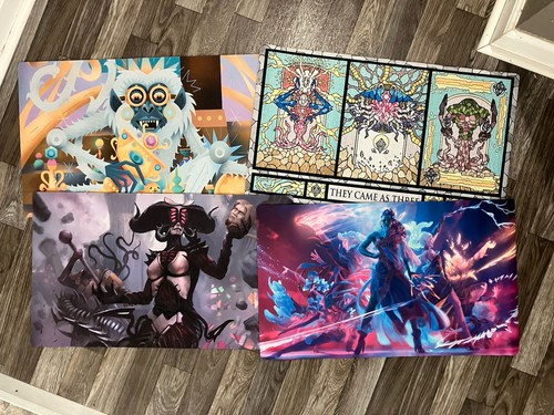 Lot of 4 Magic The Gathering Playmats New No Reserve! Mtg Happy Bidding ...