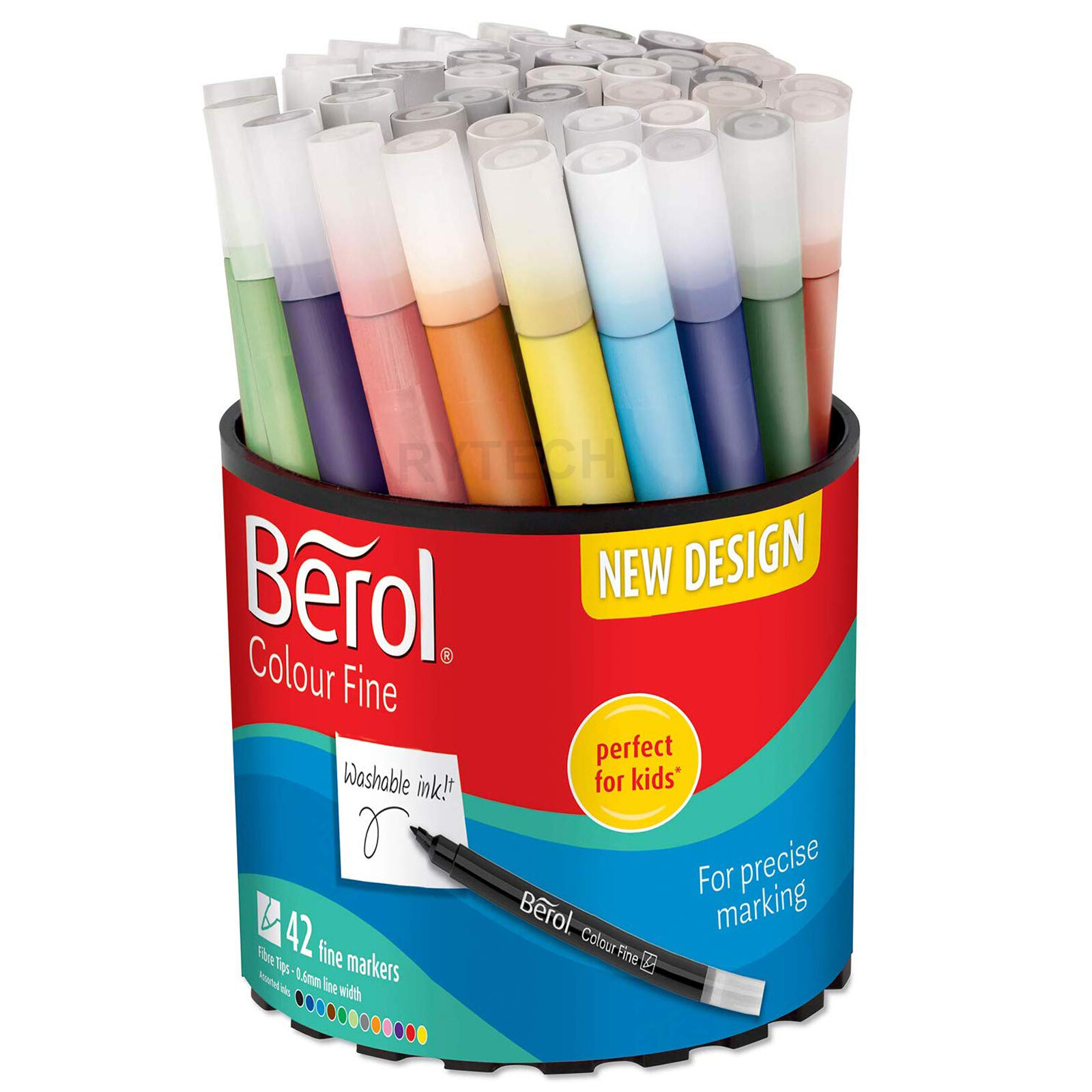 Berol Assorted Colour Broad Or Fine Felt Tip Colouring Drawing Pens Art ...