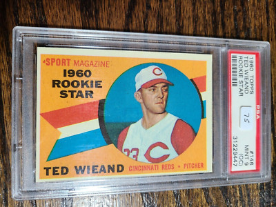 1960 Topps #146 Ted Wieand Cincinnati Reds PSA Mint 9 | eBay