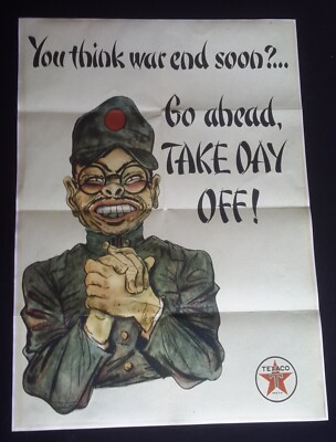 1944 WW2 USA AMERICA TEXACO OIL COMPANY JAPANESE ARMY SOLDIER ...