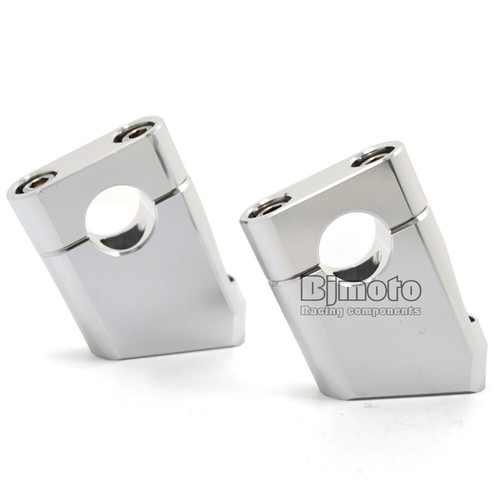 For Motorcycle Dirt Bike 2x 7/8" 22 mm Handlebar Bar Mount Clamp Riser ...