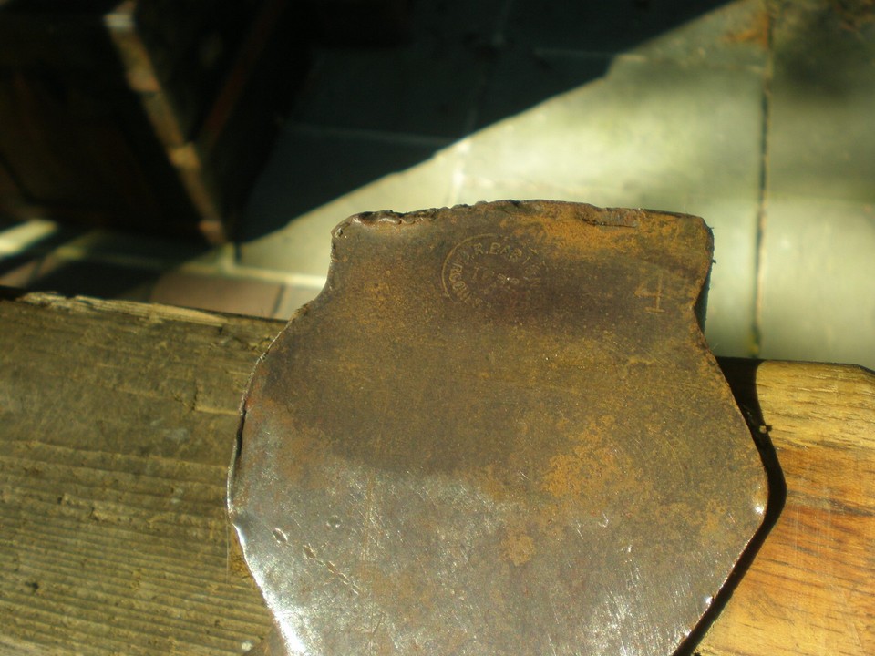 RARE Vintage D.R. Barton ROCHESTER Broad AXE / Hewing Axe Antique Hand ...