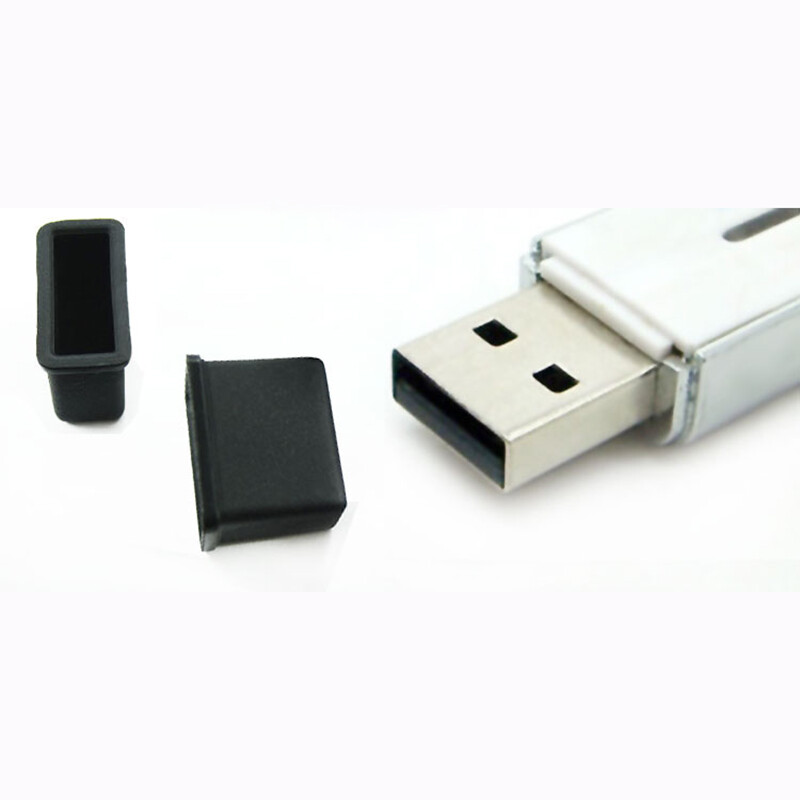 USB Plug Male Dust Cover Protective Cap Silicone Stopper Anti-Dust USB ...