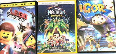 The Lego Movie / Jimmy Neutron: Boy Genius / Igor (DVDs) | eBay