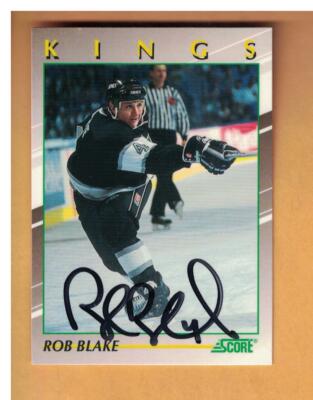 ROB BLAKE AUTOGRAPHED 1991-92 SCORE YOUNG SUPERSTAR CARD SIGNED LOS ...