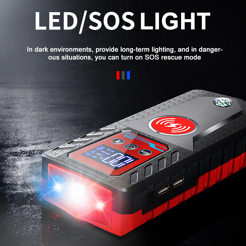 229800mAh 8000A JUMP STARTER CAR BATTERY BOOSTER BOX POWER BANK LITHIUM ...