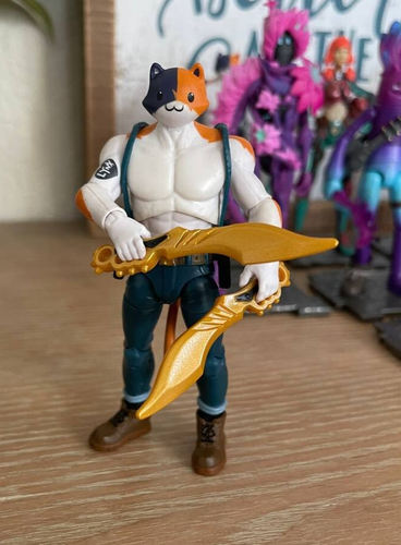 Jazwares Fortnite meowscles 4 inch action figures, fortnite pickaxes | eBay