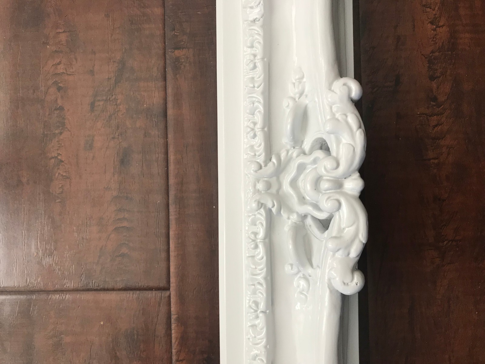 White Picture Frame Fancy Ornate Frame Art Canvas Print Photography ...