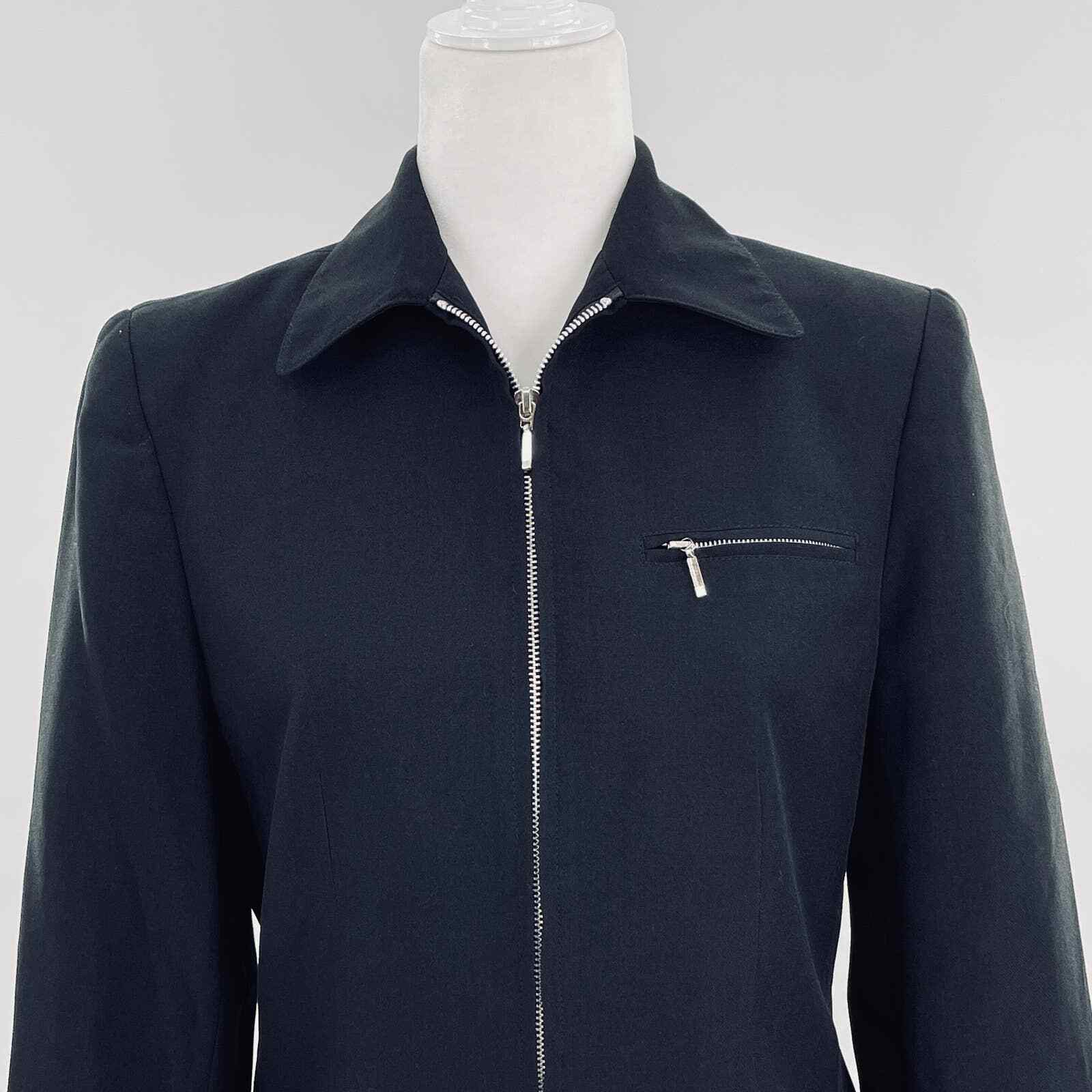 VINTAGE HALSTON Black Label Black Jacket Classic Full… - Gem