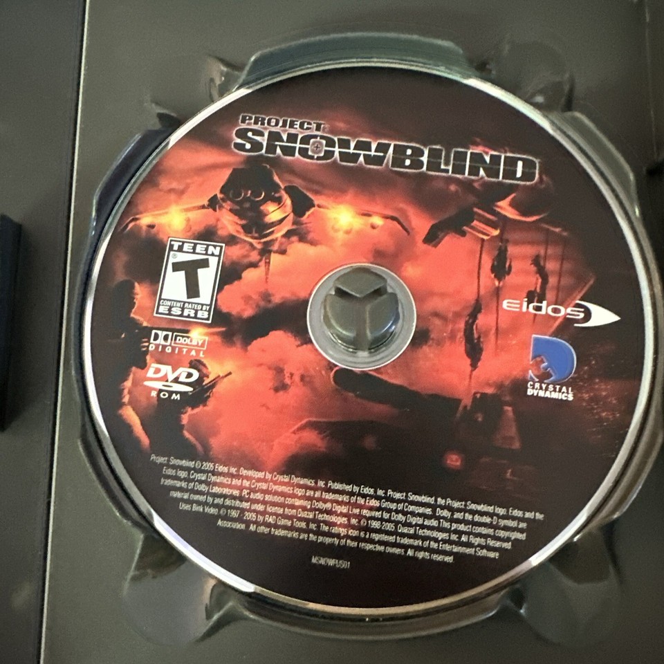 Project: Snowblind (PC Windows) SMALL BOX COMPLETE 788687100328| eBay