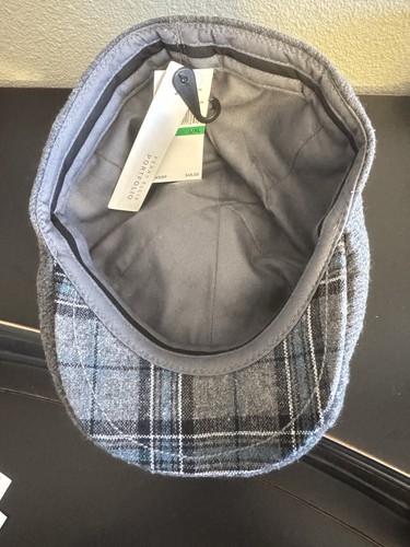 Perry Ellis Newsboy Flat Cap Gray New With Tags L/XL Wool & Rayon | eBay