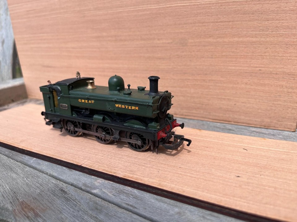 Kit Built GWR 1813 Class rebuilt open cab pannier tank loco 00 OO green ...