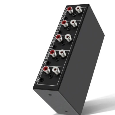 3.5mm Aux + RCA L/R Audio Switch Box 4 in1 Out Bidirectional Stereo ...