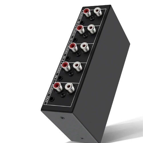 3.5mm Aux + RCA L/R Audio Switch Box 4 in1 Out Bidirectional Stereo ...