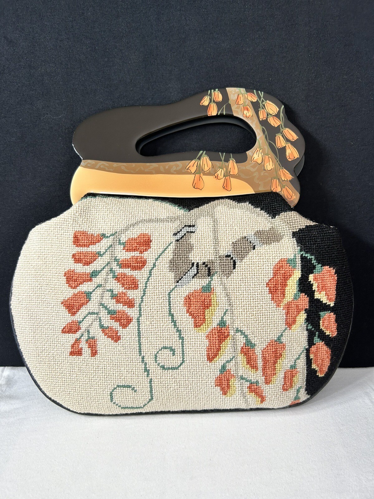 1980s Moon Bags By Patricia Smith Needlepoint/ Leathe… - Gem