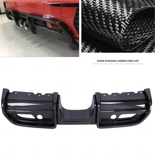 Carbon Fiber Rear Bumper Diffuser Cover Trim For Mini Cooper F56 JCW ...
