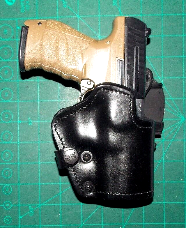 Front Line LKC44-BK RH Leather Kydex Belt Holster Lined S&W Walther ...