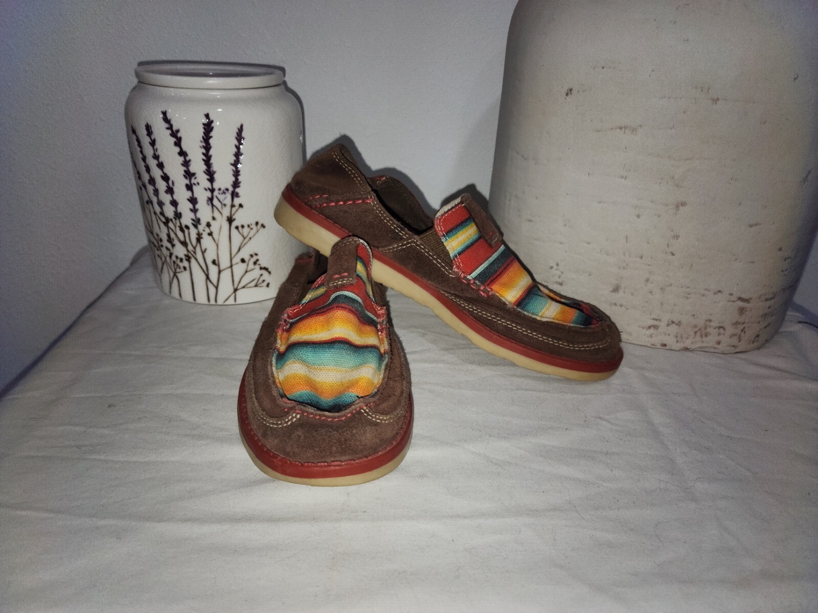 Ariat Rainbow Stripe Leather Cruiser Slip On Loafer Shoes Size 2.5 ...