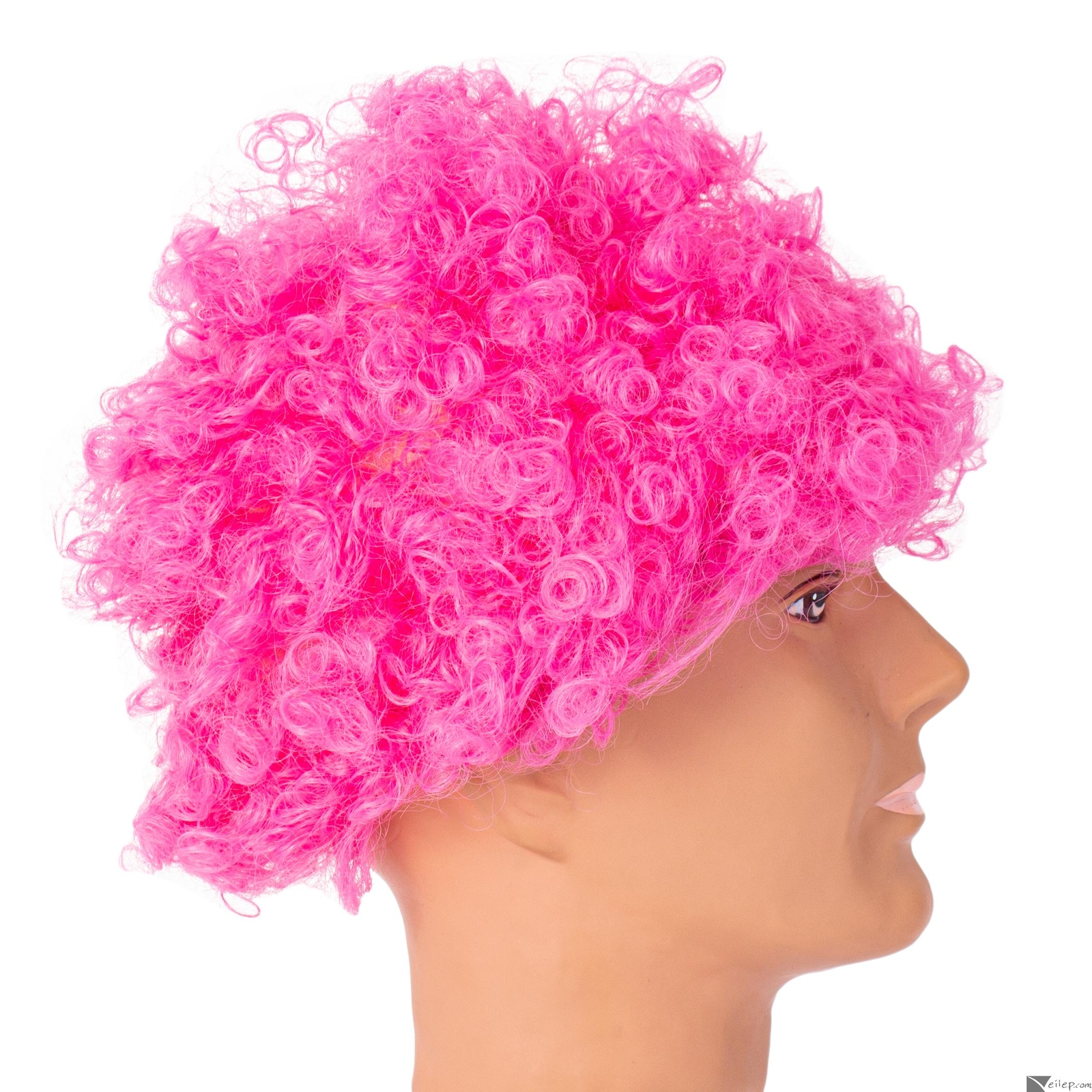 Curly Extra Poofy Bright Color 70's Disco Clown Afro Costume Wig, One ...