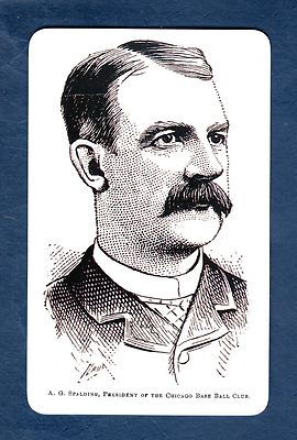 ALBERT G. SPALDING, Cubs ~ Baseball Hall of Fame flash-pack card | 1995 ...