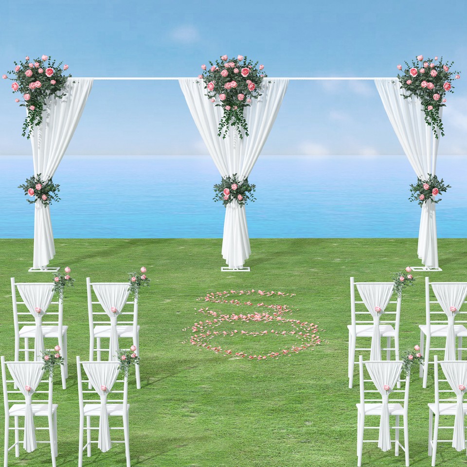 Extra Large Adjsutable 10x20FT Wedding Backdrop Stand Heavy Exhibition ...