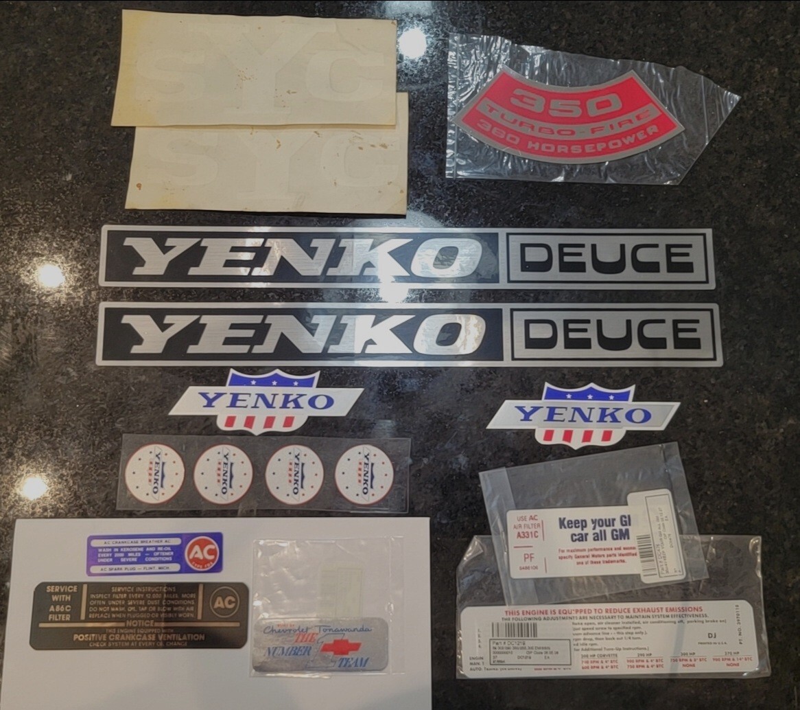 Yenko Chevrolet Dealership Decals 1970 Nova Duece Copo LT-1 Clone ...