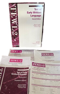 ⭐️ TEWL-2 Test Early Written Language, Logic Writing Testing Kit Pro-Ed ...