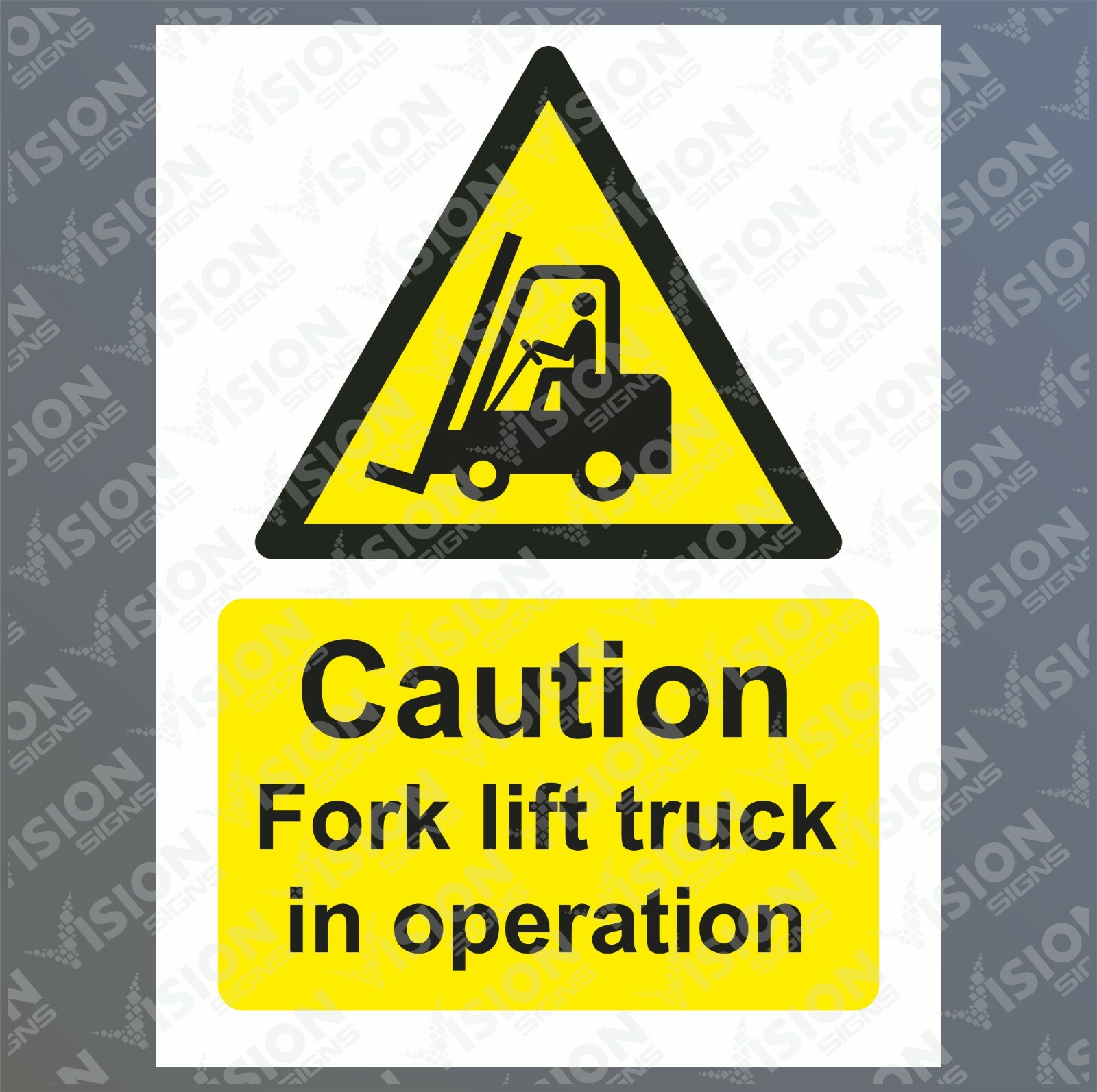 FORK LIFT TRUCK IN OPERATION OPERATING STICKERS SIGNS PLASTIC METAL ...