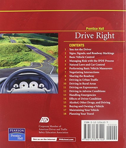Drive Right Student Edition Revised Tenth Edition Softcover by Prentice ...