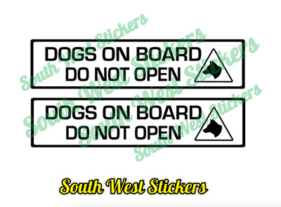 Dogs on board Do not open sticker stickers Dog Handler K9 Unit 220mm x ...