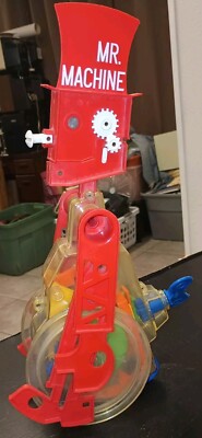 Vintage MR. MACHINE Robot Toy Ideal Toy Co. 1977 Walk n Whistle 17 ...