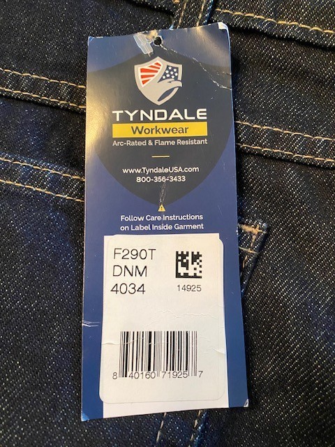 TYNDALE MENS FLAME RESISTANT JEANS SIZE W40-L34 NWT | eBay