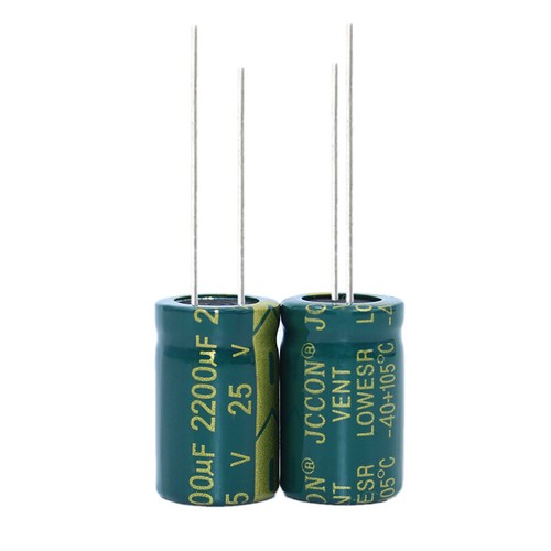 10pcs 25v2200uf Aluminum electrolytic capacitor Audio Power Adapter ...