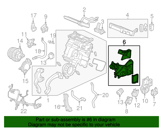 Honda 79205-TZ5-A43 Joint Duct Set For 14-20 Acura MDX | eBay