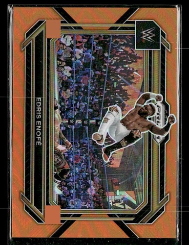 Edris Enofe 2023 Panini Prizm WWE Wrestling #2 ORANGE Refractor /99 NXT ...